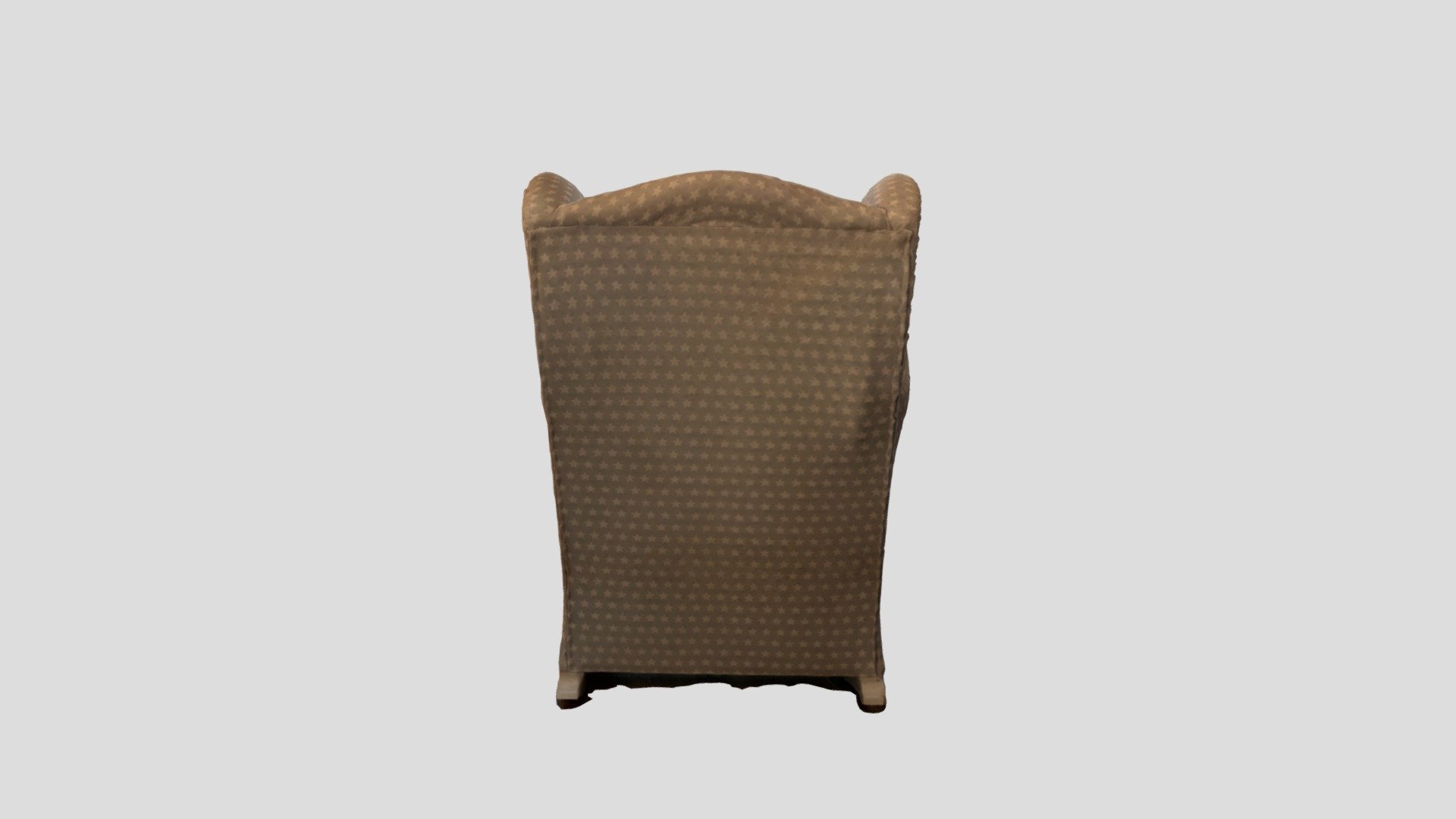 Soft blue Rocking chair with star pattern - 3D model by Adriancockings ...