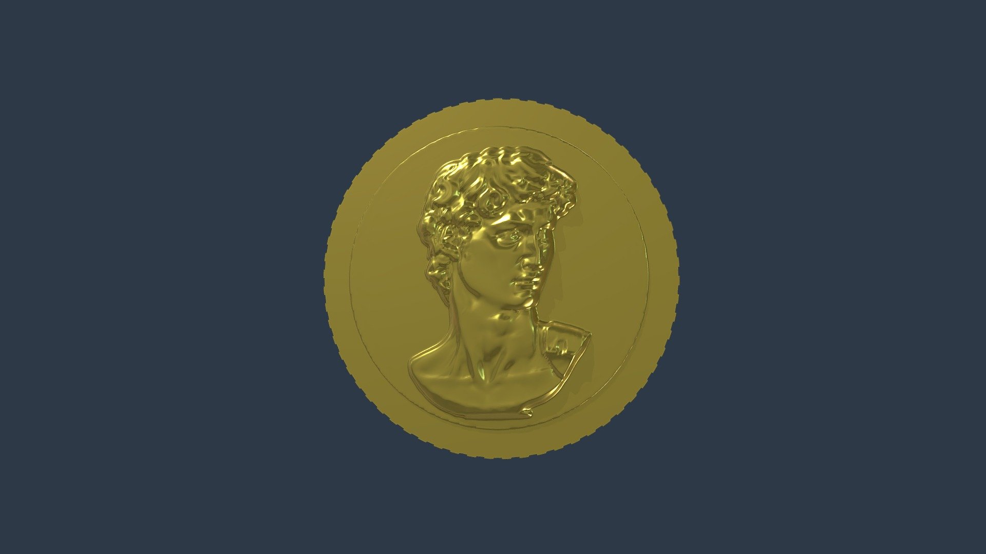 David Gold Coin1 - 3D model by godway [55fdf7a] - Sketchfab