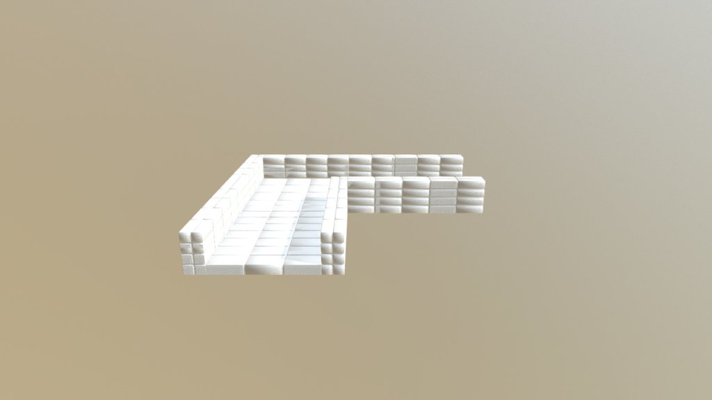 Mini-Golf Course Assets - Square Corner Track - 3D model by ...