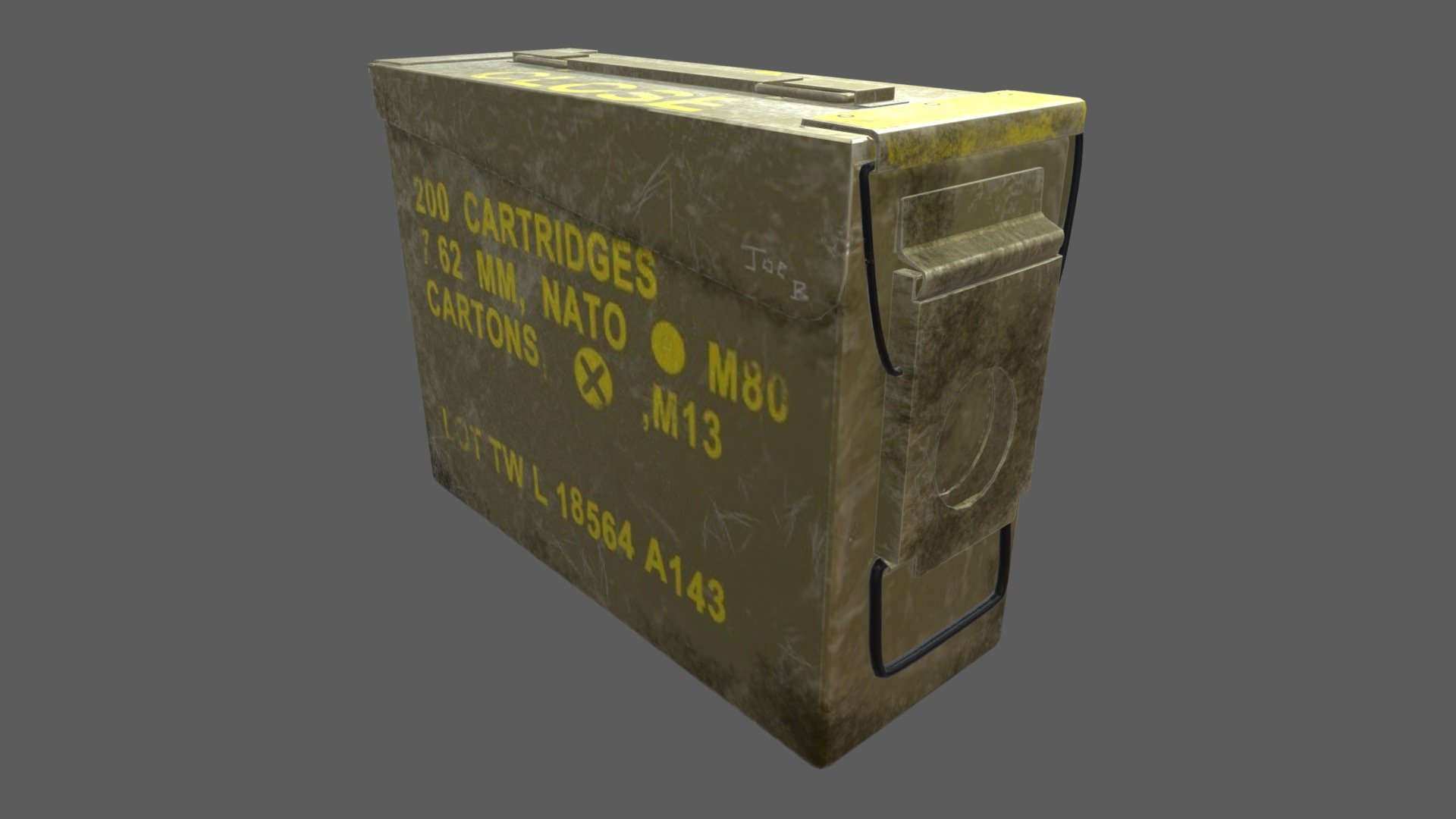 Ammo Crate - 3D model by D (@DCreations) [55ff10d] - Sketchfab