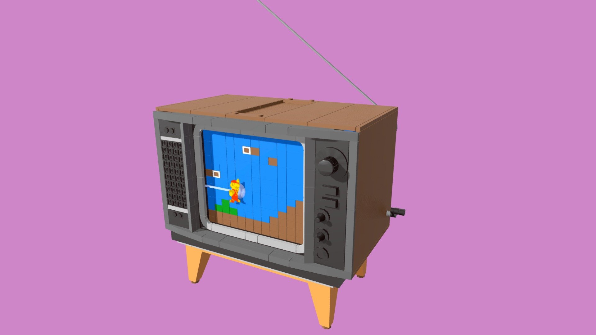 Lego Mario TV - Download Free 3D model by Twisty_z [560184e] - Sketchfab