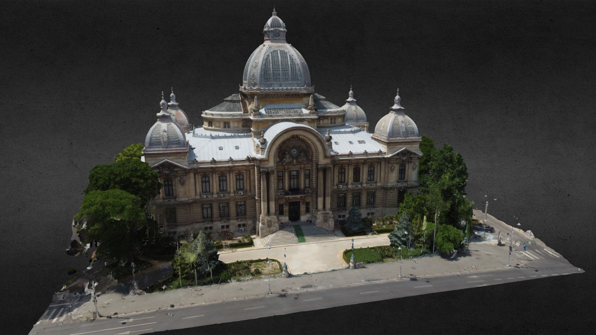 Cladirea CEC-ului vechi, Palatul CEC - Buy Royalty Free 3D model by FAE ...