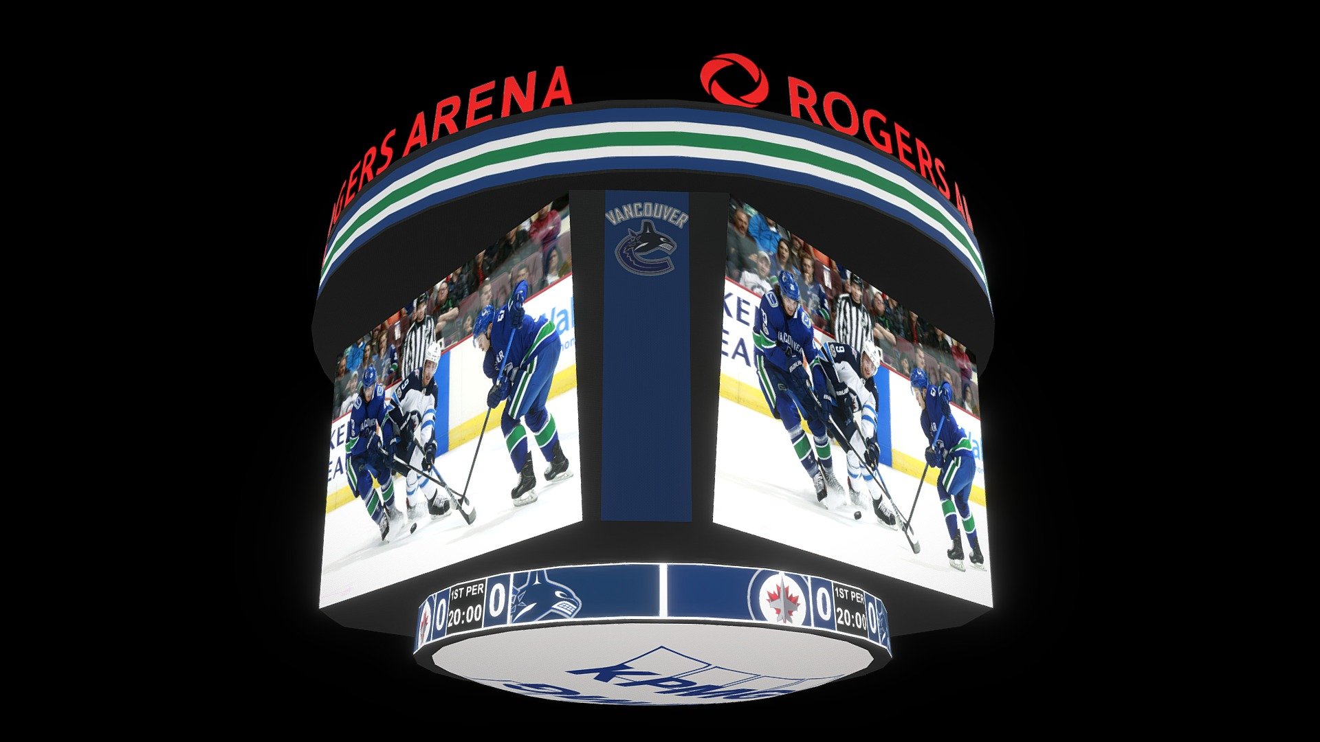 Rogers Arena Jumbotron - 3D model by Wil (@fWanotchWil) [56027a8 ...