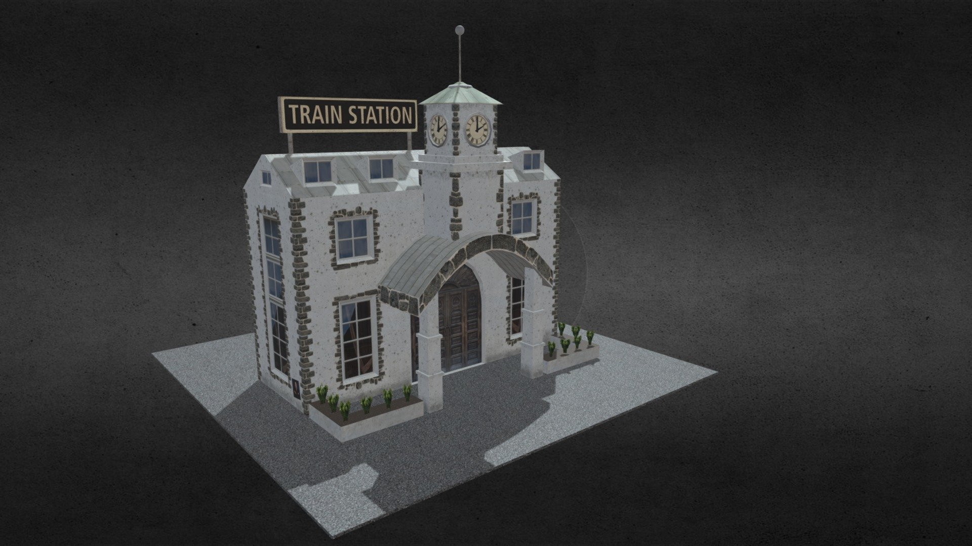 Railway Station - Download Free 3D model by senya.frozenov [5602860 ...