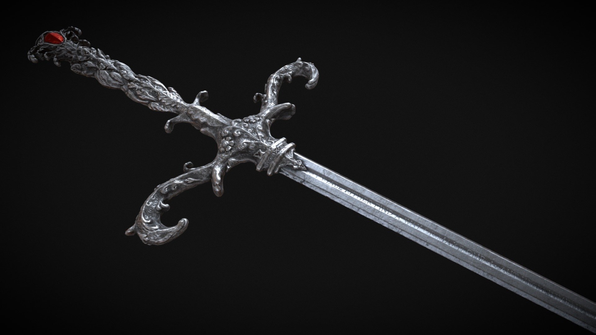 The Accolade Sword 3D Model - 3D model by Adrian Schwartz ...