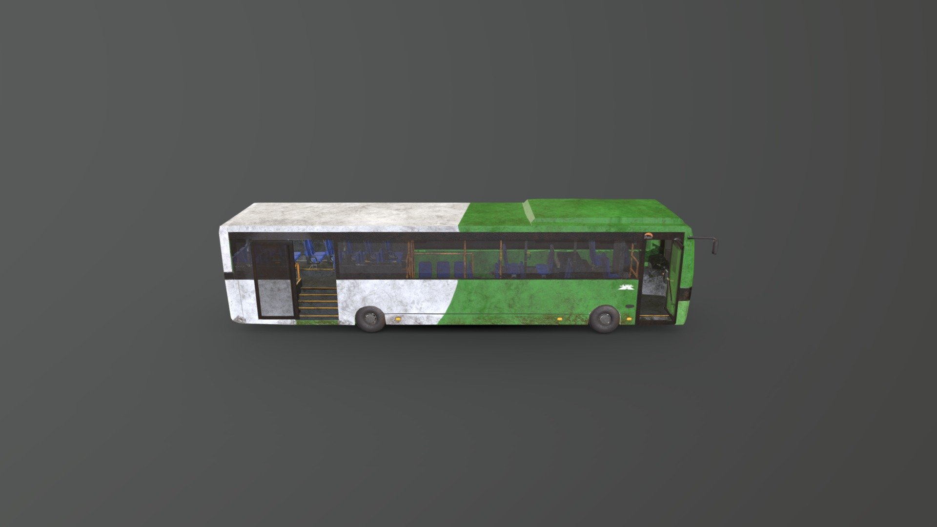 Broken-down Bus (Green) - 3D model by FLC_len (@FLClen) [5605547 ...