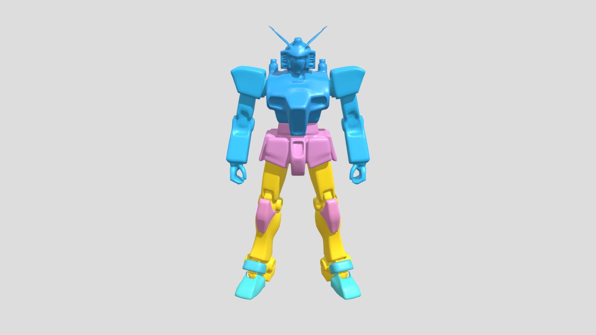 White humanoid robot - 3D model by xinhaha [5606a84] - Sketchfab