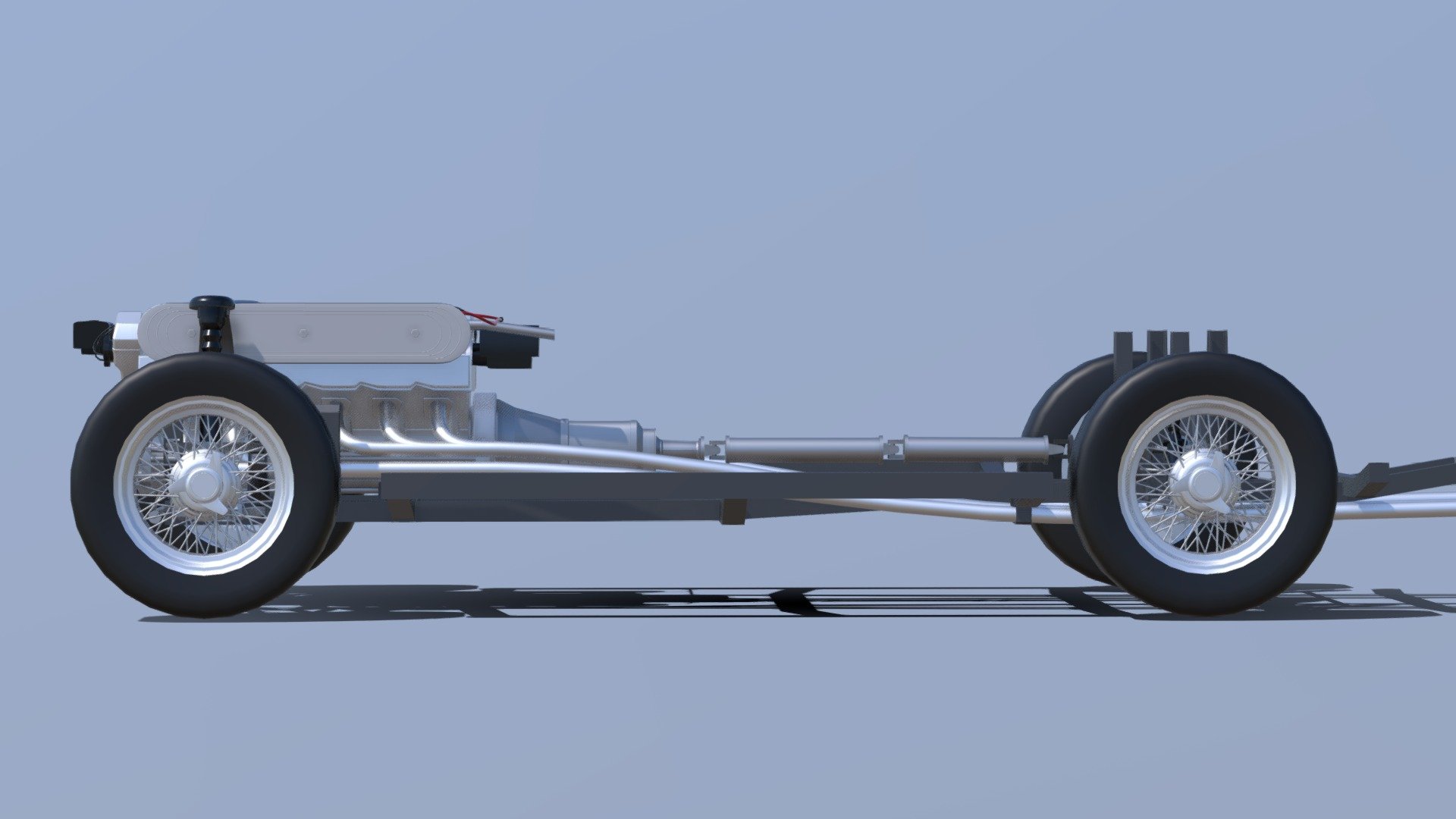 Detailed 1960's Italian V12 chassis - 3D model by veratech [5608d27 ...