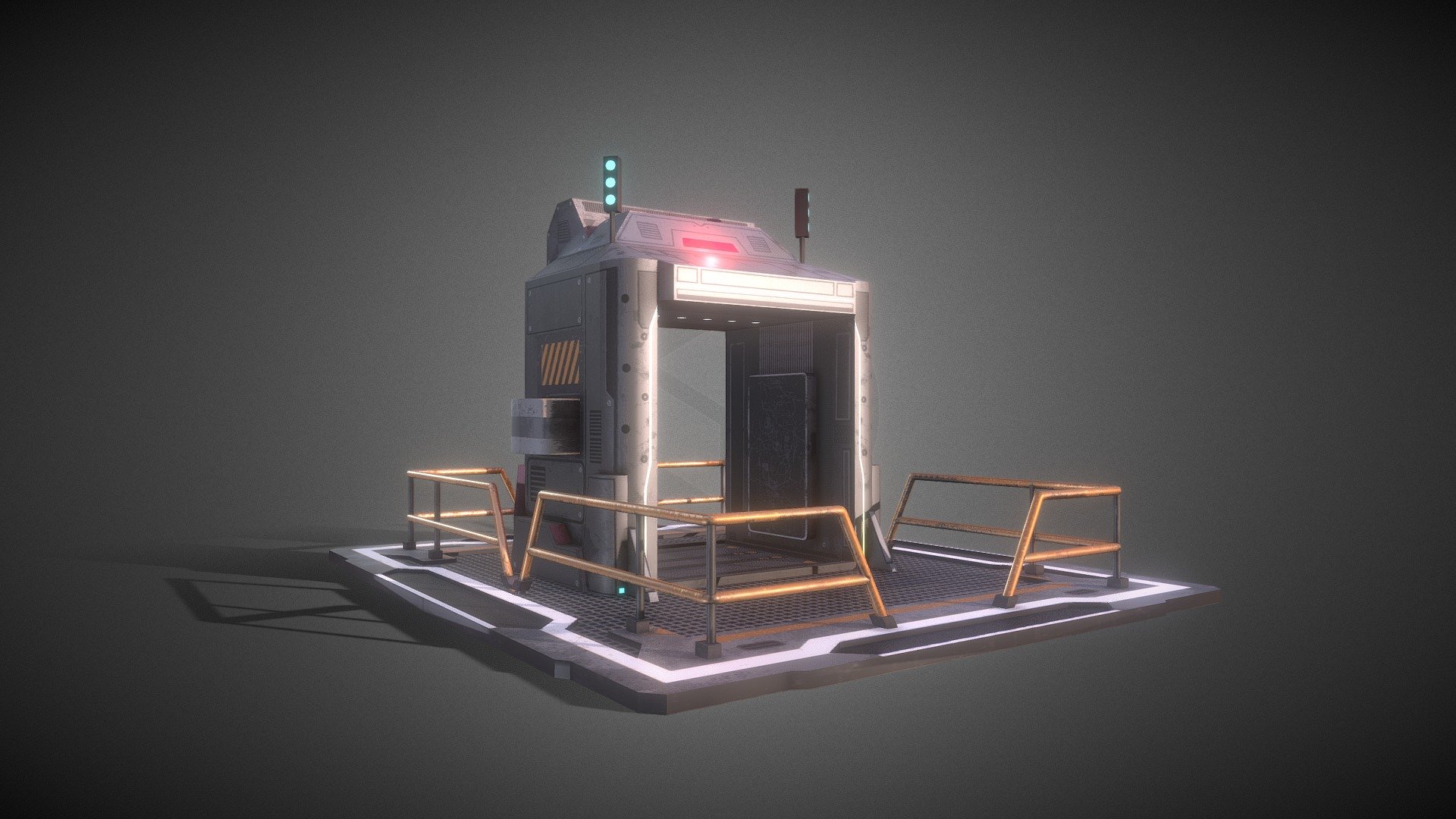 Sci-Fi Elevator | IWB - 3D model by Low Poly Models (@LowPolyModelsWorld) [560da49] - Sketchfab