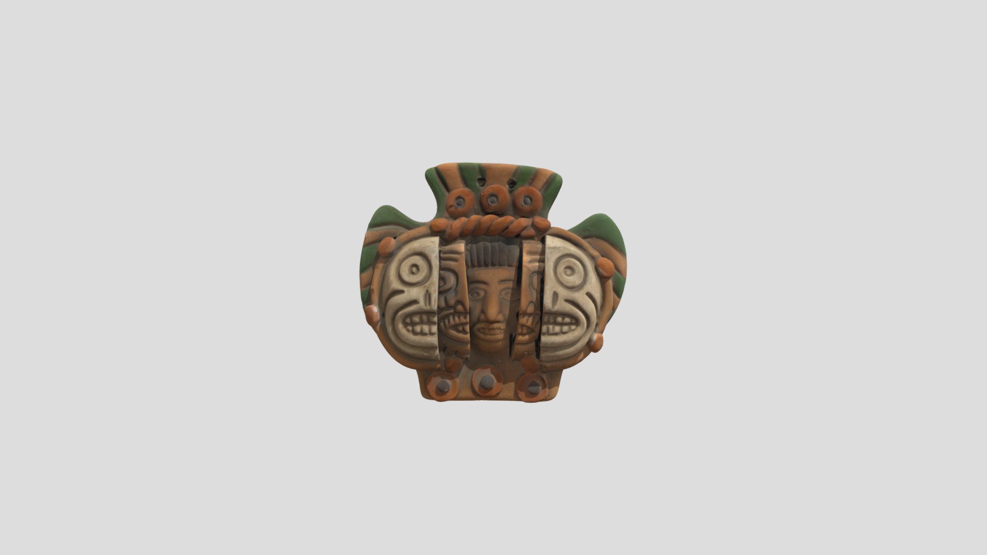 Triple mask - 3D model by Aberdeen City Libraries ...