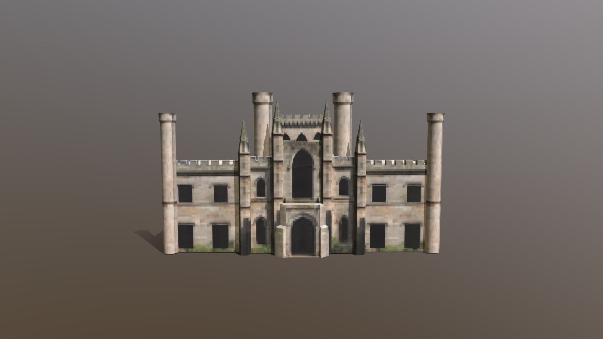 Lowther Castle Retro - 3D model by tijnvangimst [560e6a9] - Sketchfab
