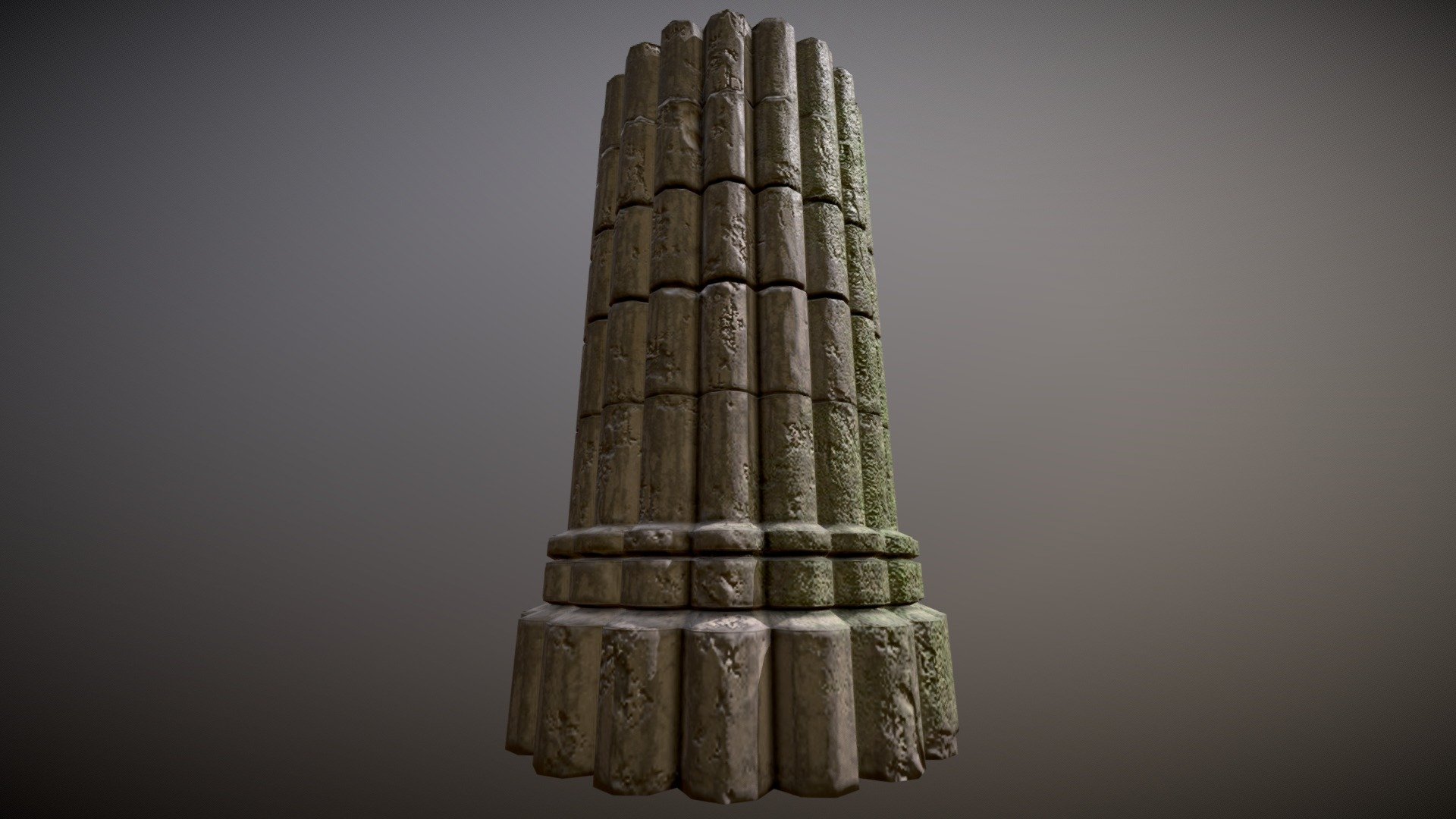Weathered Mossy Pillar - Download Free 3D model by Ch4rlie (@Ch-4-rlie ...