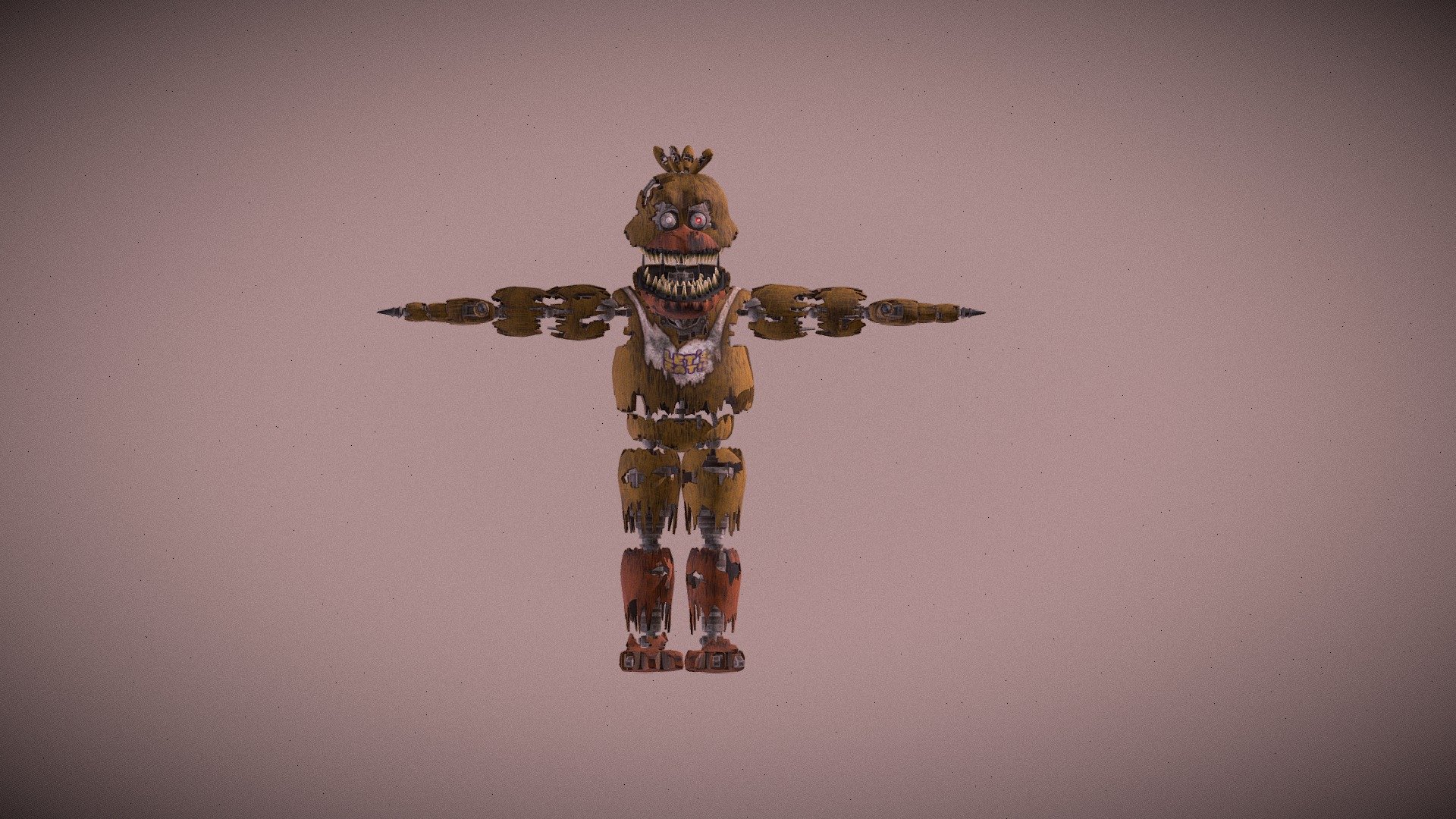 Nightmare Chica Fnaf 4(2) - 3D model by lilianasiccharsilva [56111d4 ...