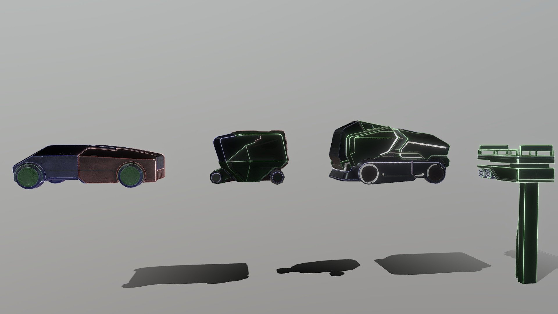 Tron Vehicle's 2 - Download Free 3D model by SpringSociety ...