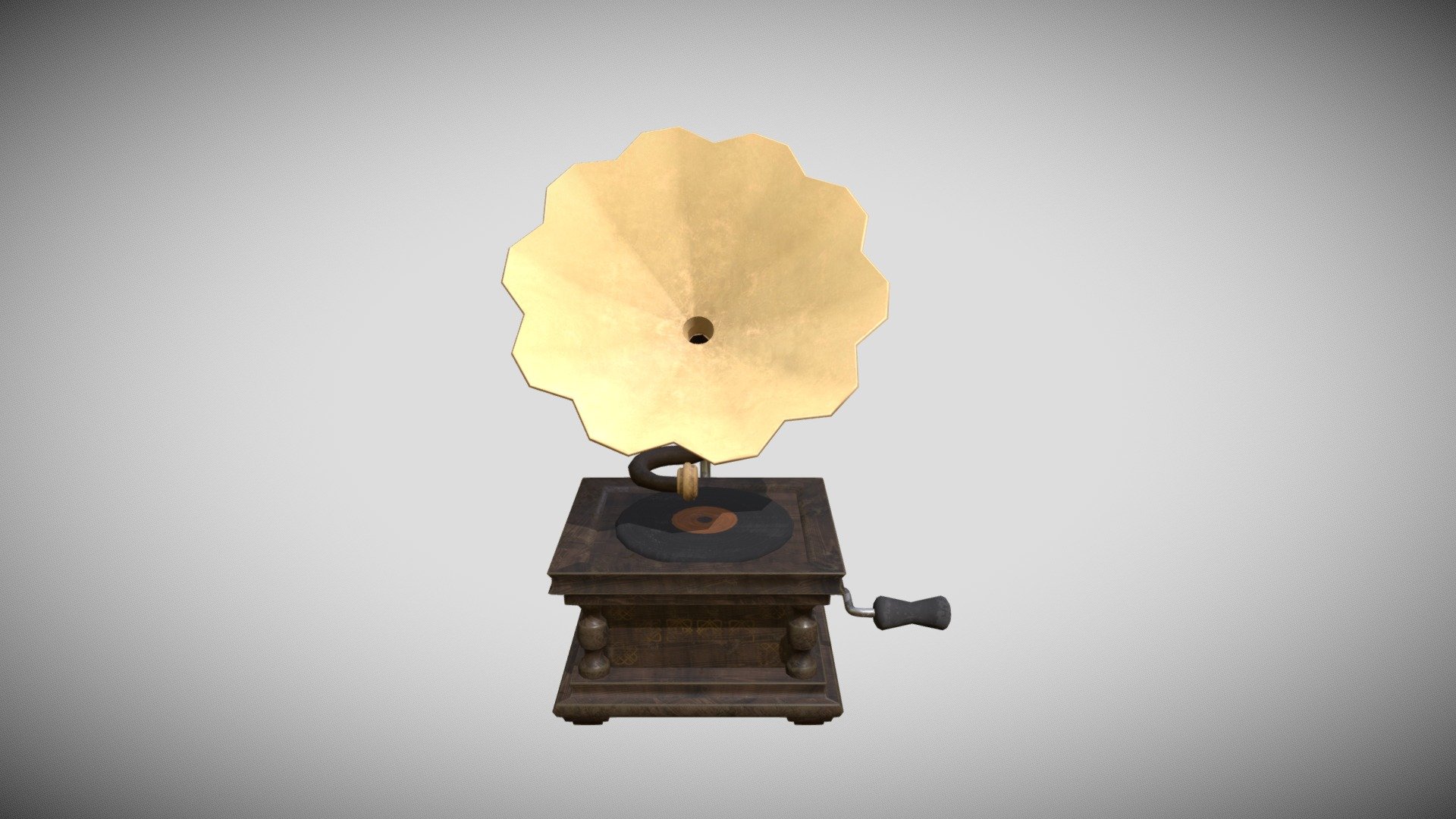 Gramophone 3D Model - 3D model by Vlad Alex (@vladalex9) [5614c69 ...