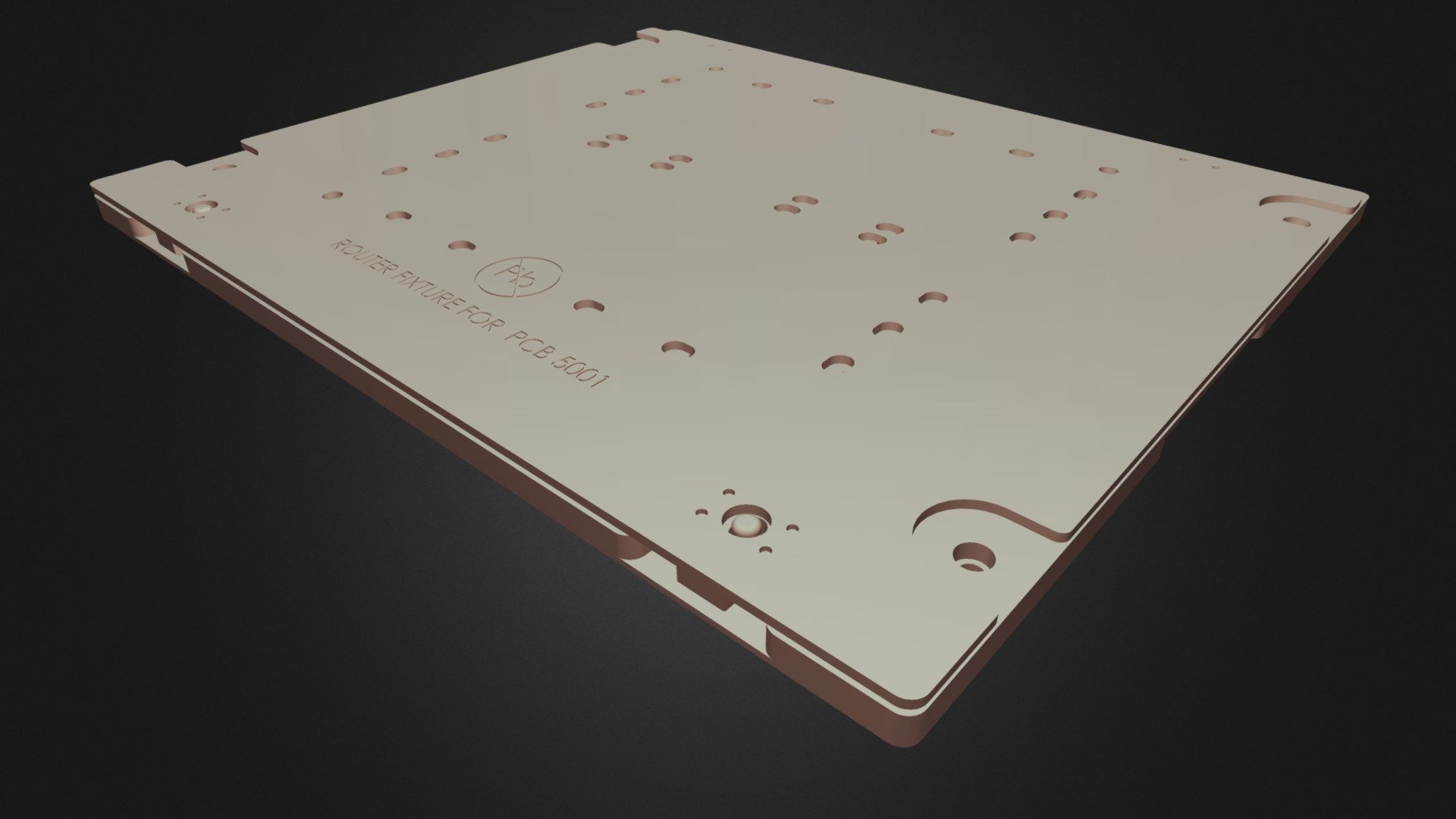 Standard Aluminium PCB Router Fixture - Buy Royalty Free 3D model by MR ...