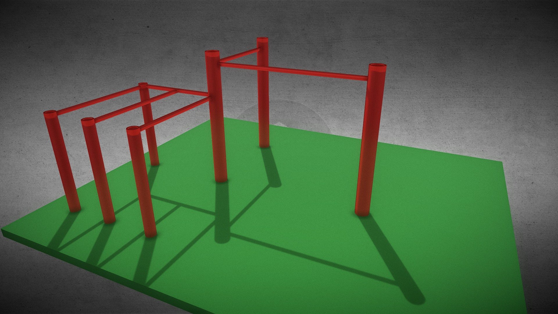 Low Poly Street Workout Bars - Download Free 3D model by JackSpector ...