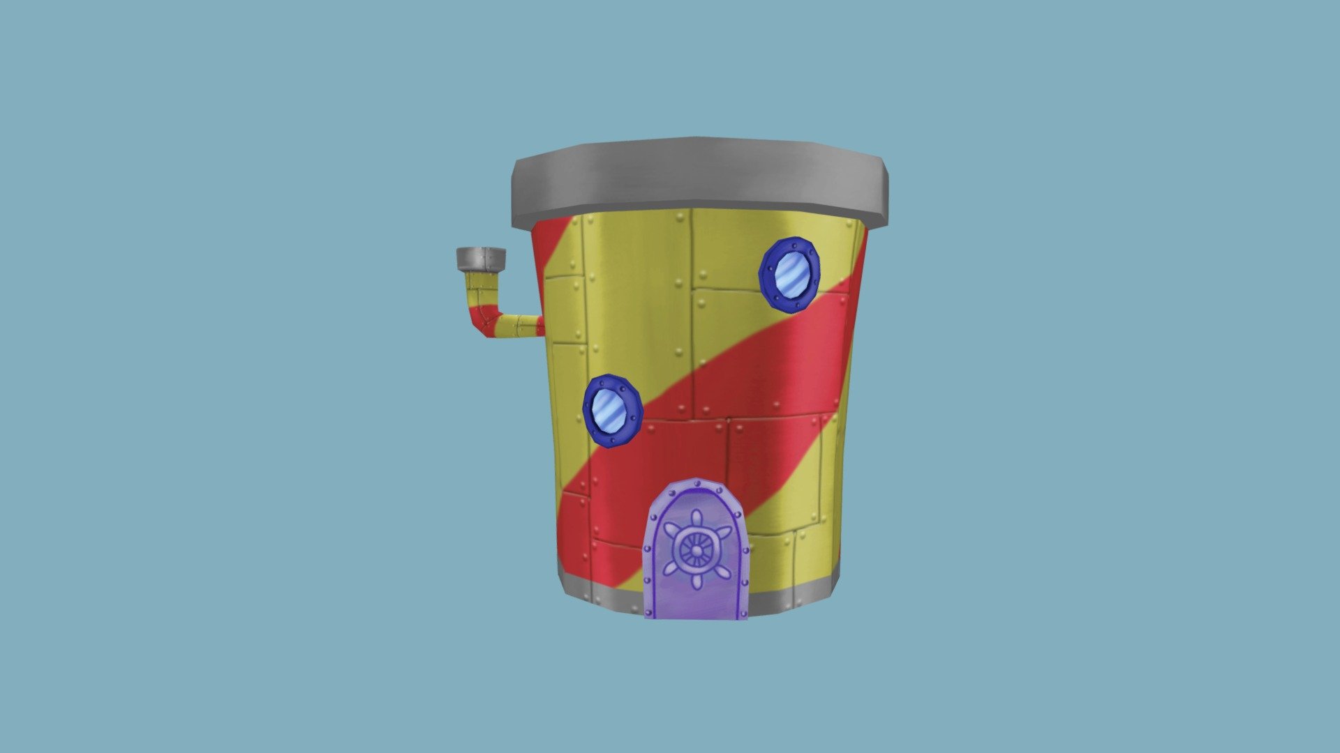 Spongebob Building (Custom Texture 02) - Download Free 3D model by ...