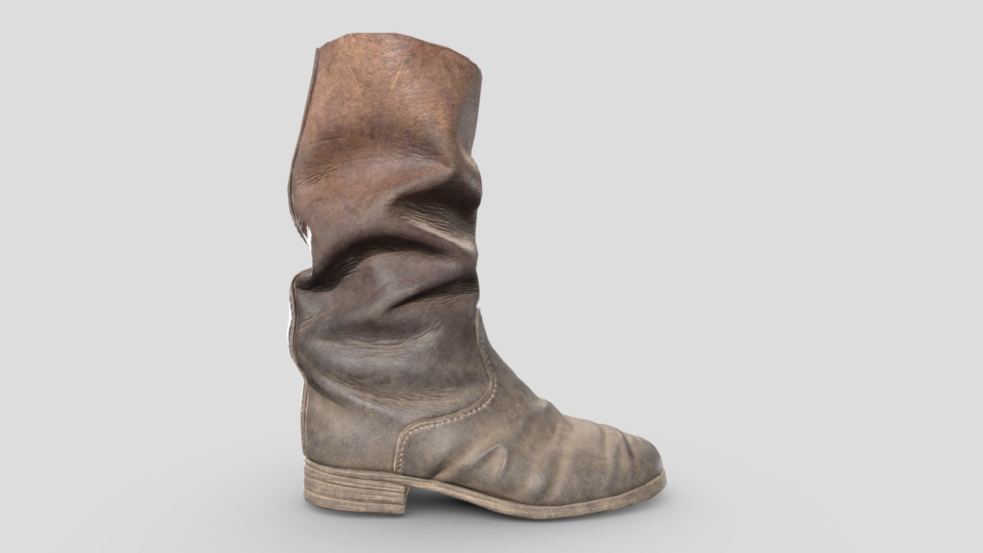 Leather field boots - 3D model by vishnukms61 [561c761] - Sketchfab