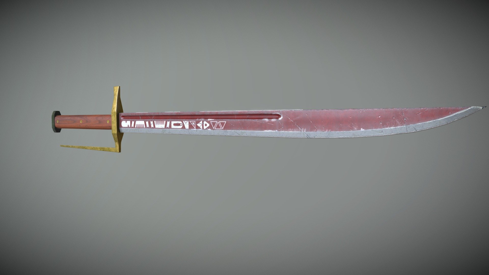 Traditional Mackilin Sword - 3D model by Cuboos [561e708] - Sketchfab