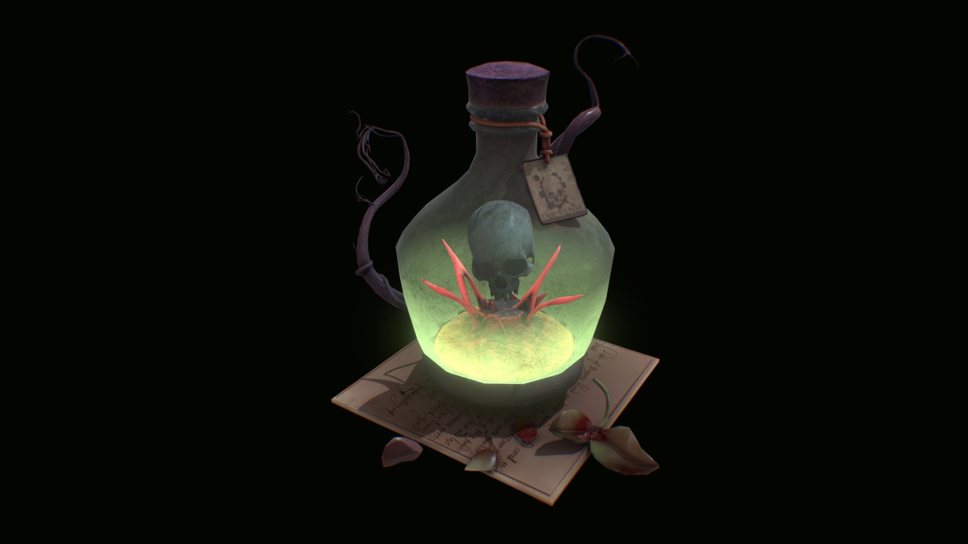 Necromancer potion - Download Free 3D model by Zunraid (@zunraid9 ...
