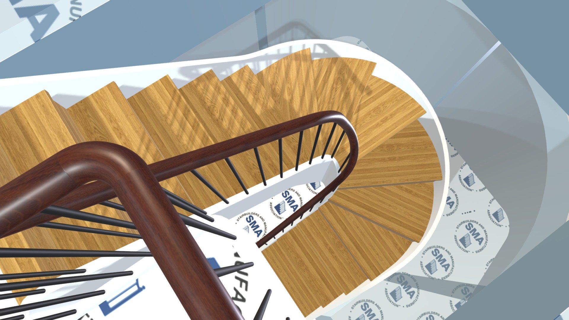 SMA_ Staircases for Small Spaces _ Curved - 3D model by 3D Software for ...
