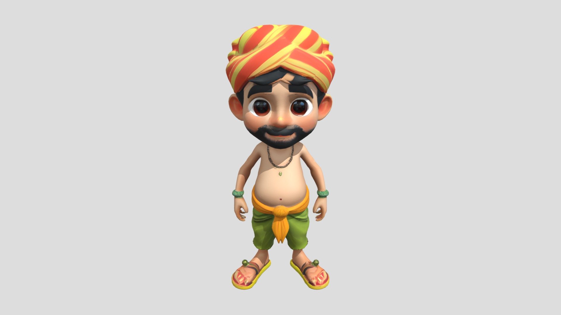 An Indian Village Character - Download Free 3D model by jhonnewnn ...