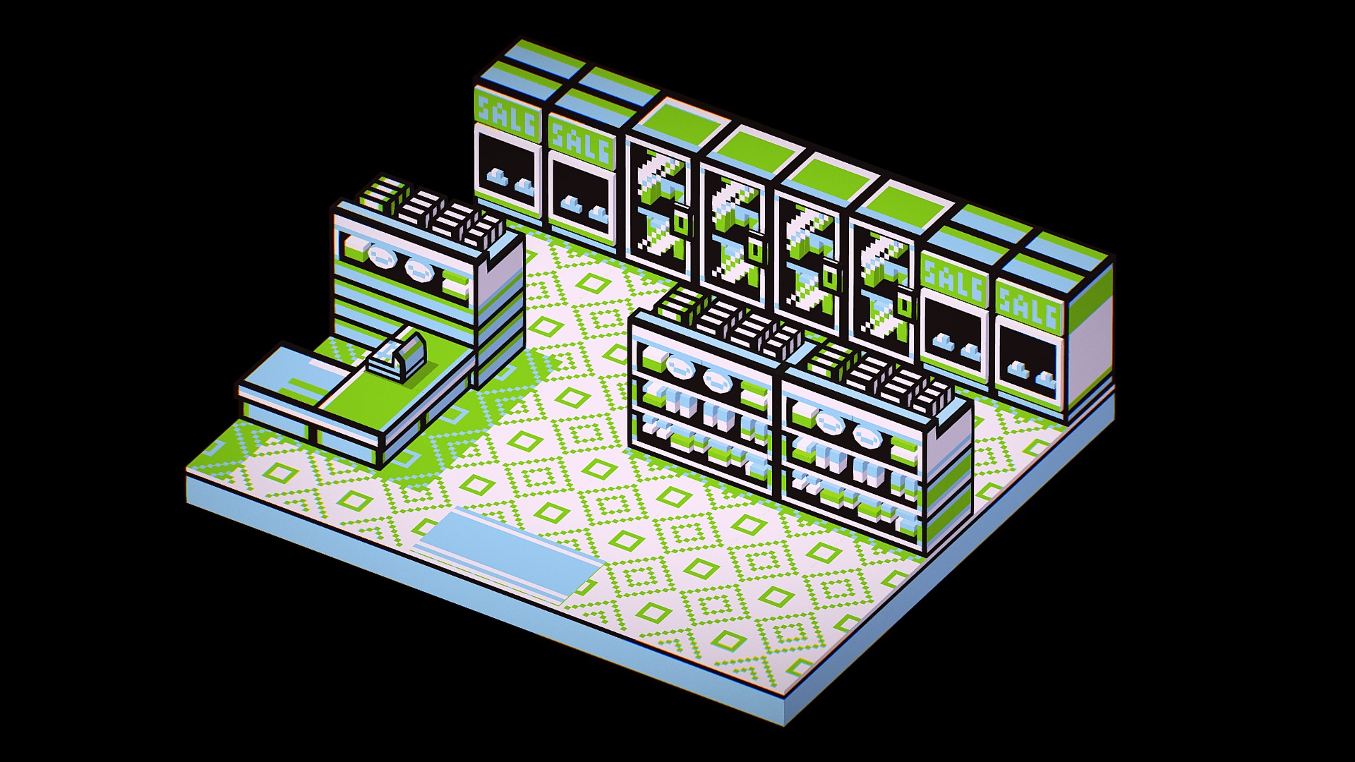 Pokémon RBY - PokéMart - Download Free 3D model by Wesai [5622c3d ...