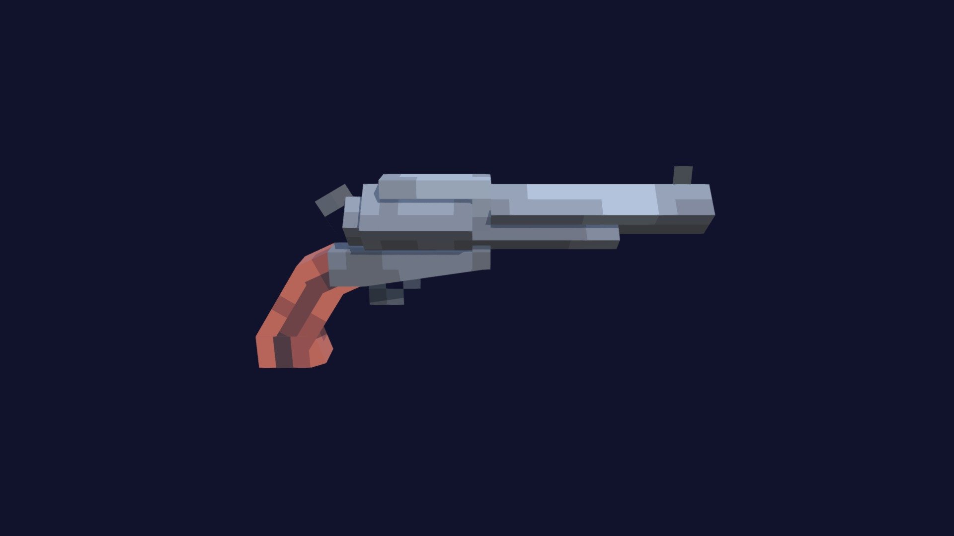 Voxel Colt Single Action Army Revolver - 3D model by sircorndog ...