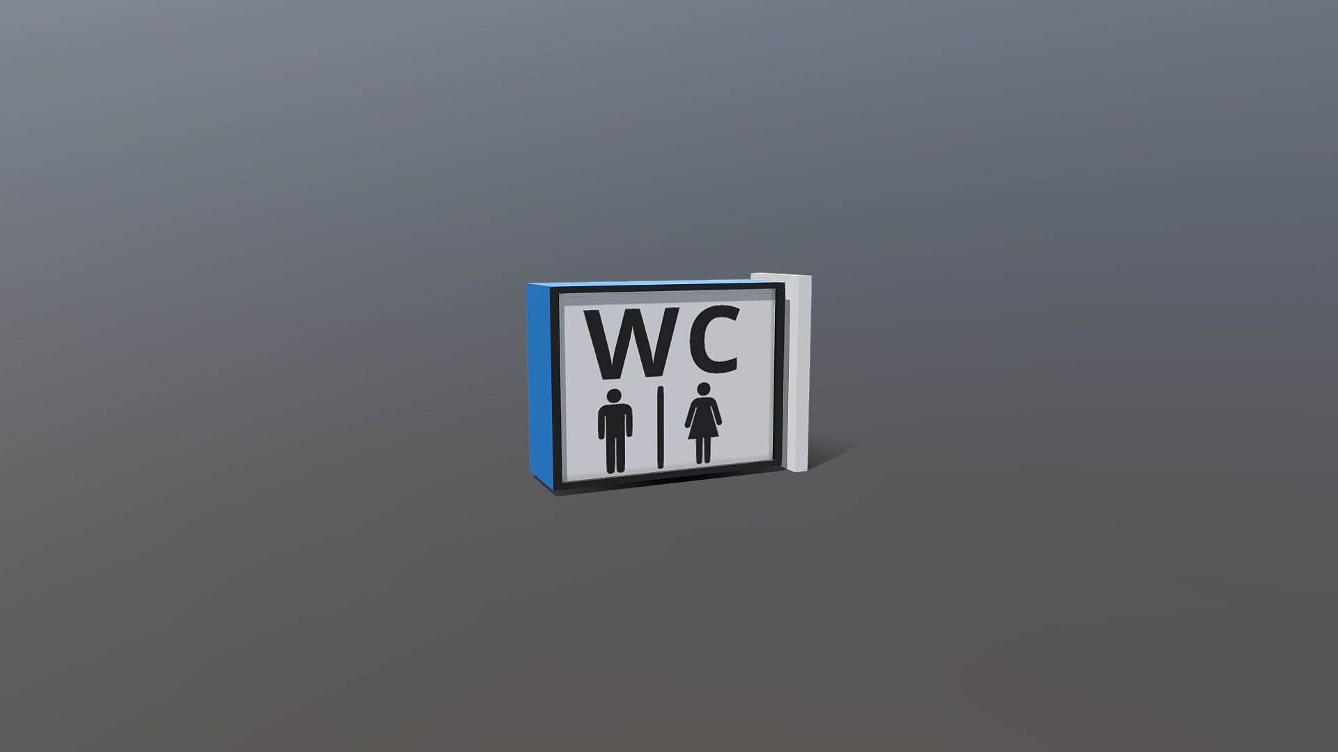 Airport Toilet/Restroom Sign - Download Free 3D model by Ellis Fossett ...