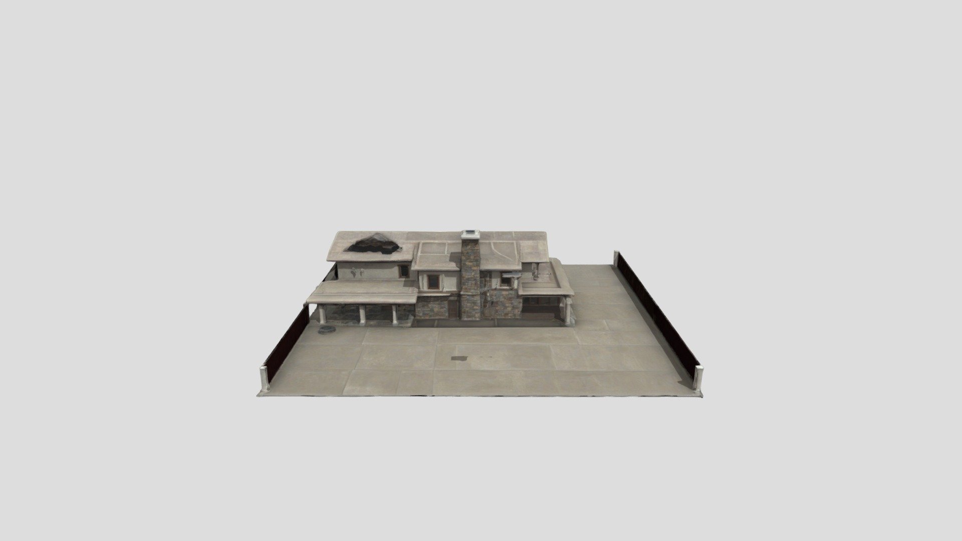 Upgraded Free Fire Peak House 3D Model - Download Free 3D model by ...