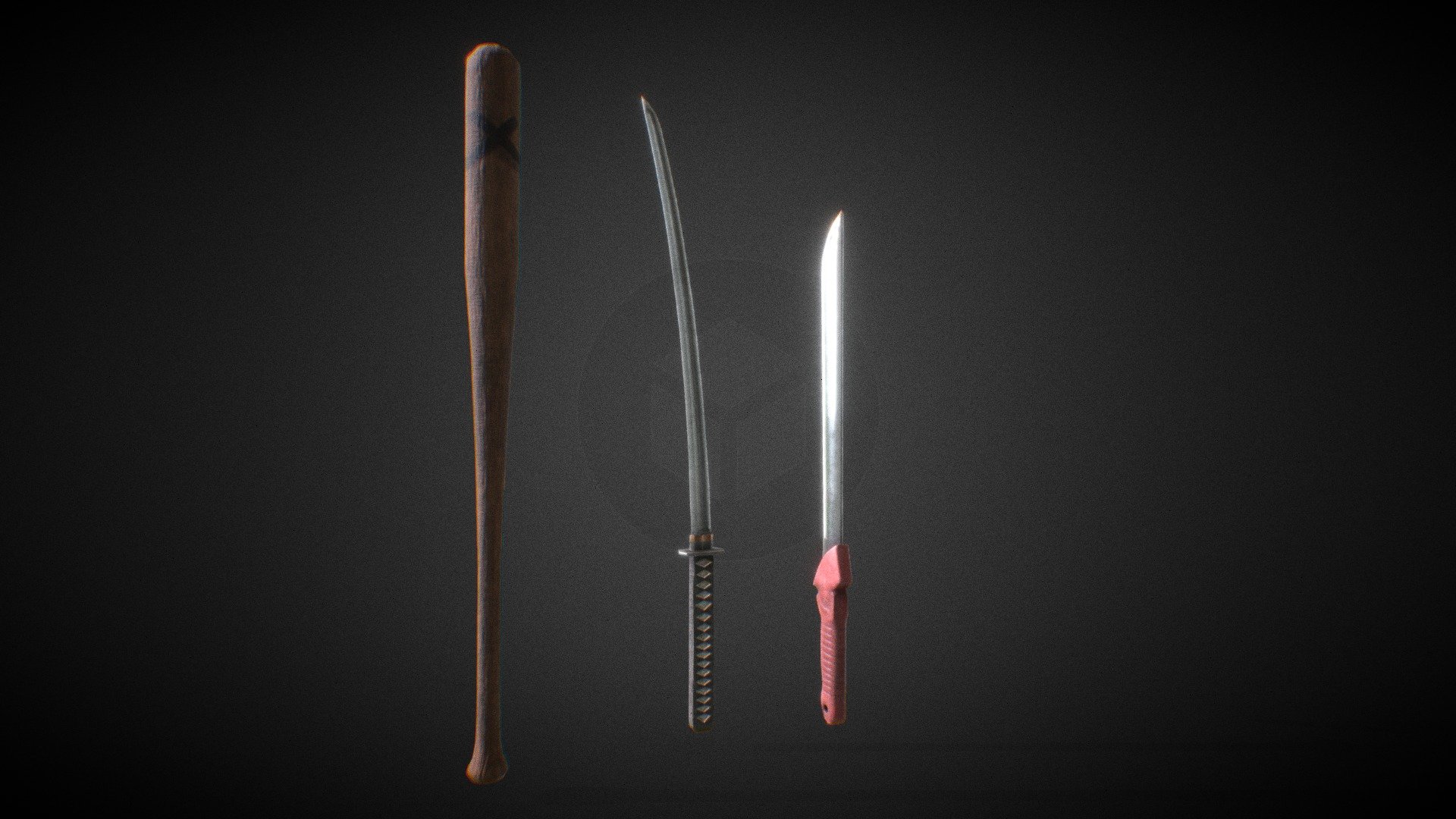 melee weapon pack free - Download Free 3D model by silentic [562673b ...