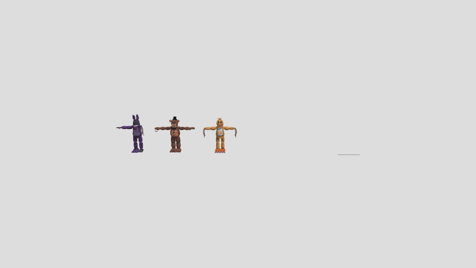 Fnaf characters by Oliver3013 - 3D model by oliverdavid2006ss [56271a4 ...