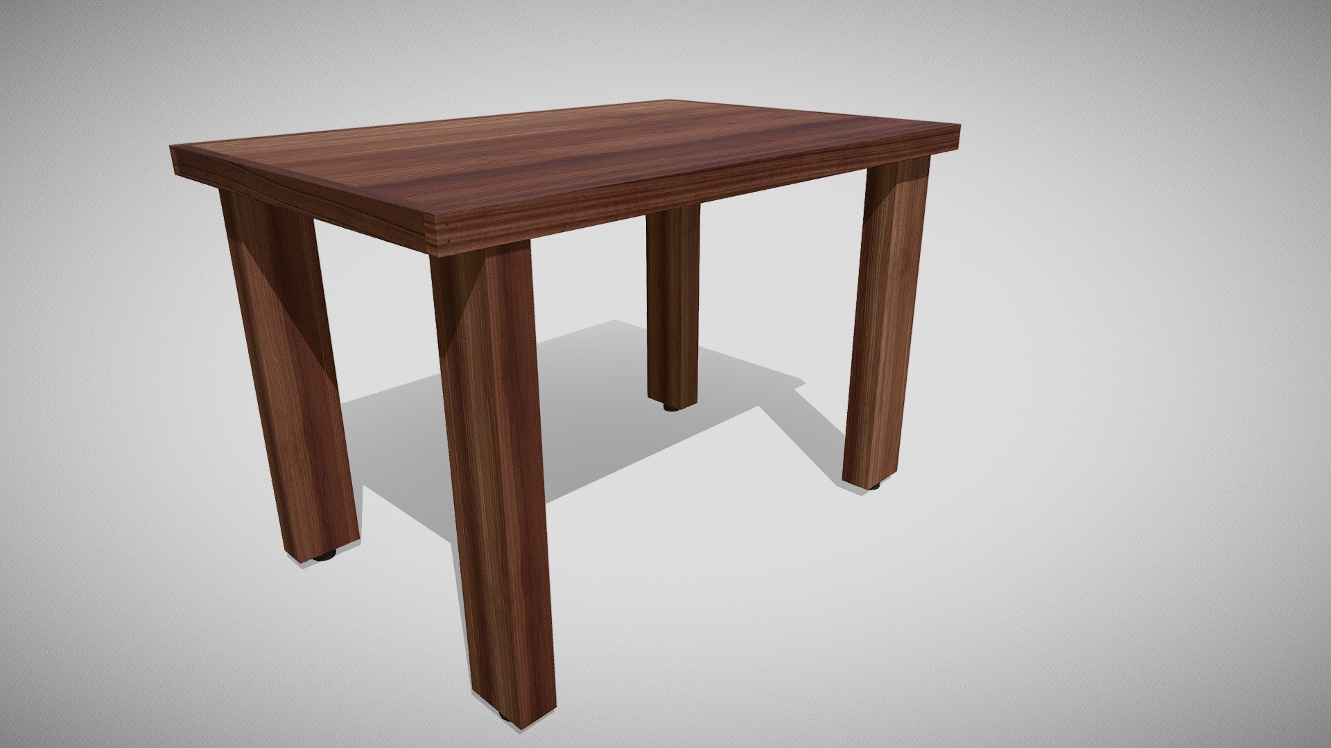wooden table - Download Free 3D model by Jayanth (@jayanth03) [56280d1 ...