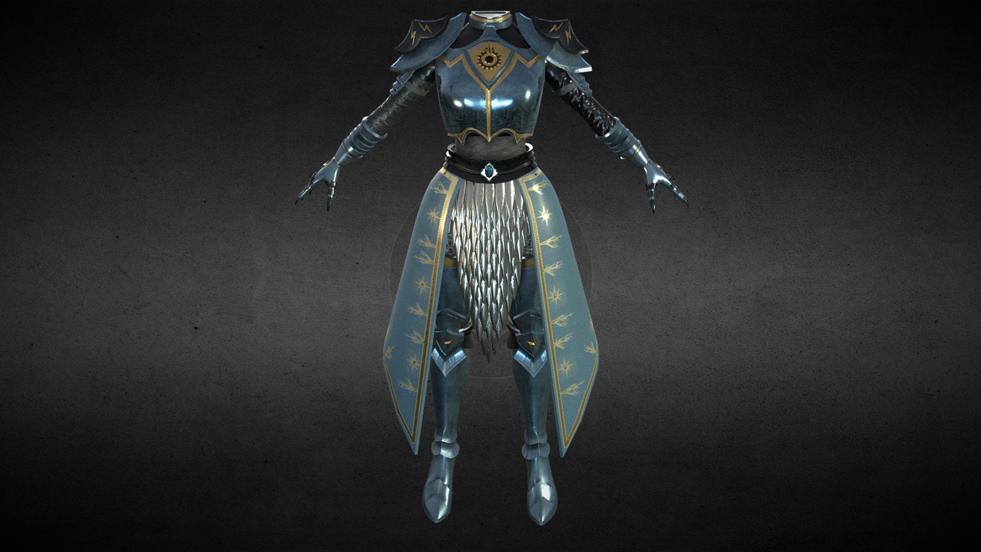 Mysterious Armor - 3D model by rsboros [5628cd7] - Sketchfab