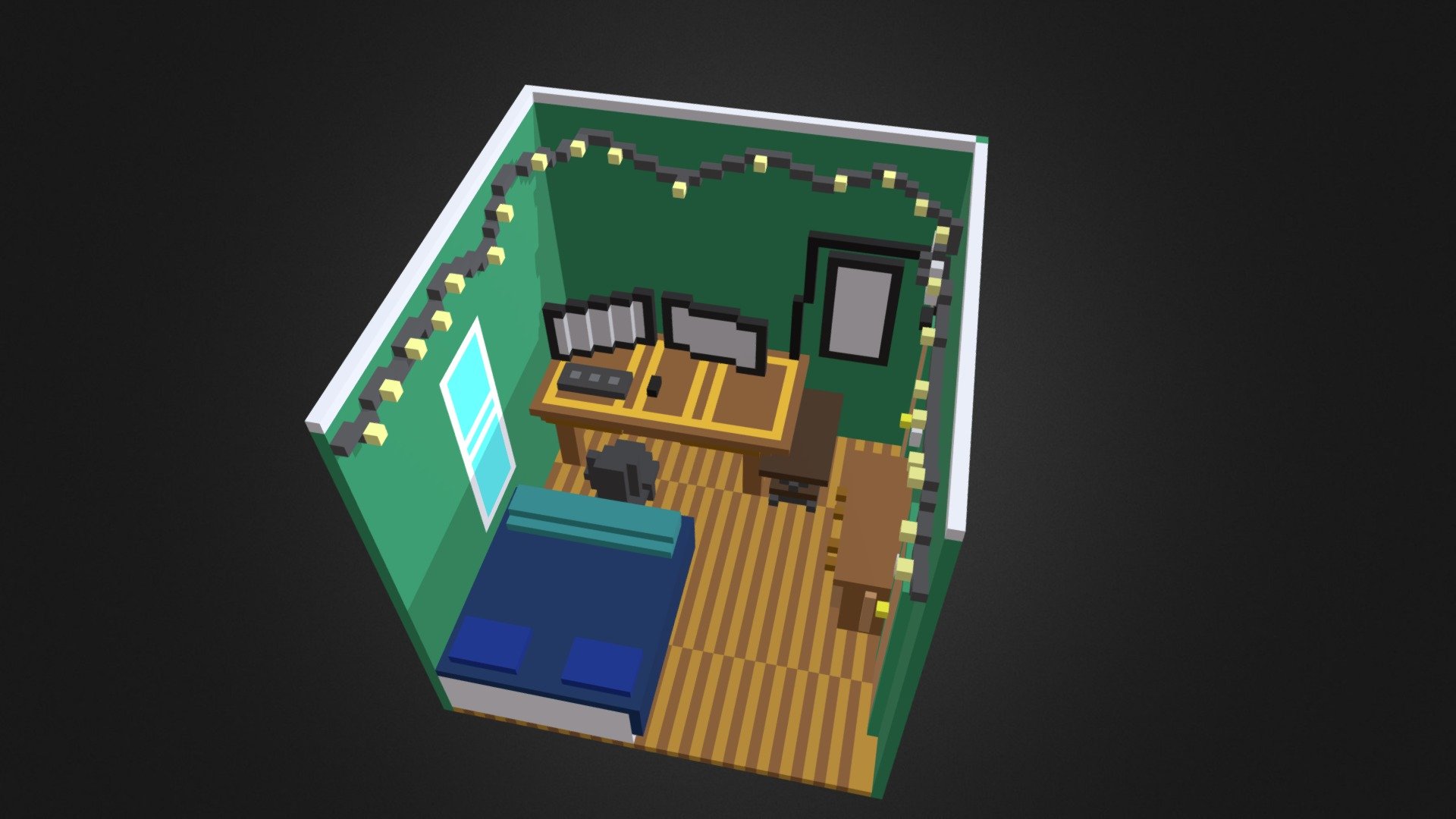 Simple Room - Download Free 3D model by Corg (@CorgsModels) [562ac1c ...