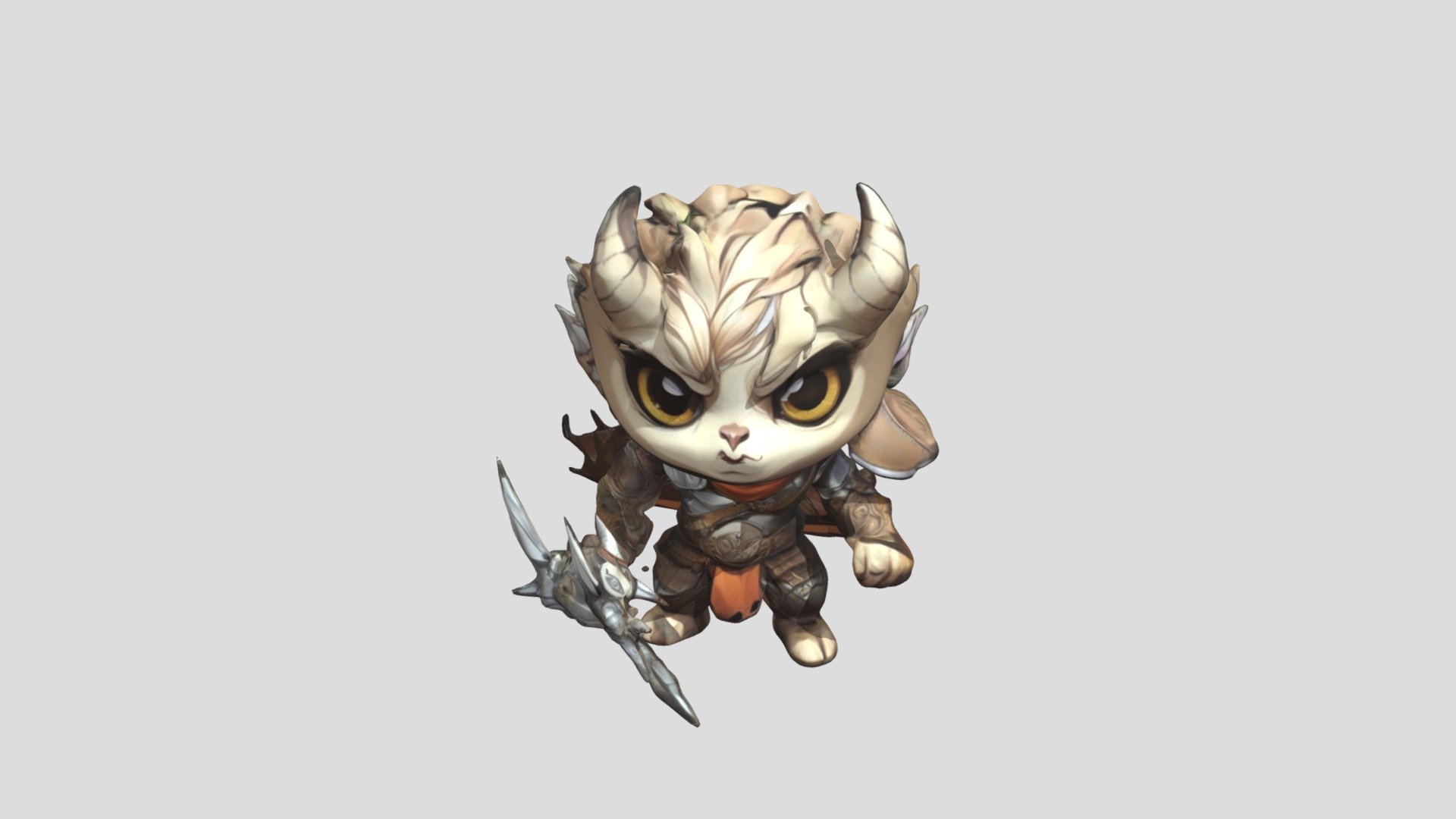 Dragonborn Chibi - 3D model by alcolitox [562c5cd] - Sketchfab