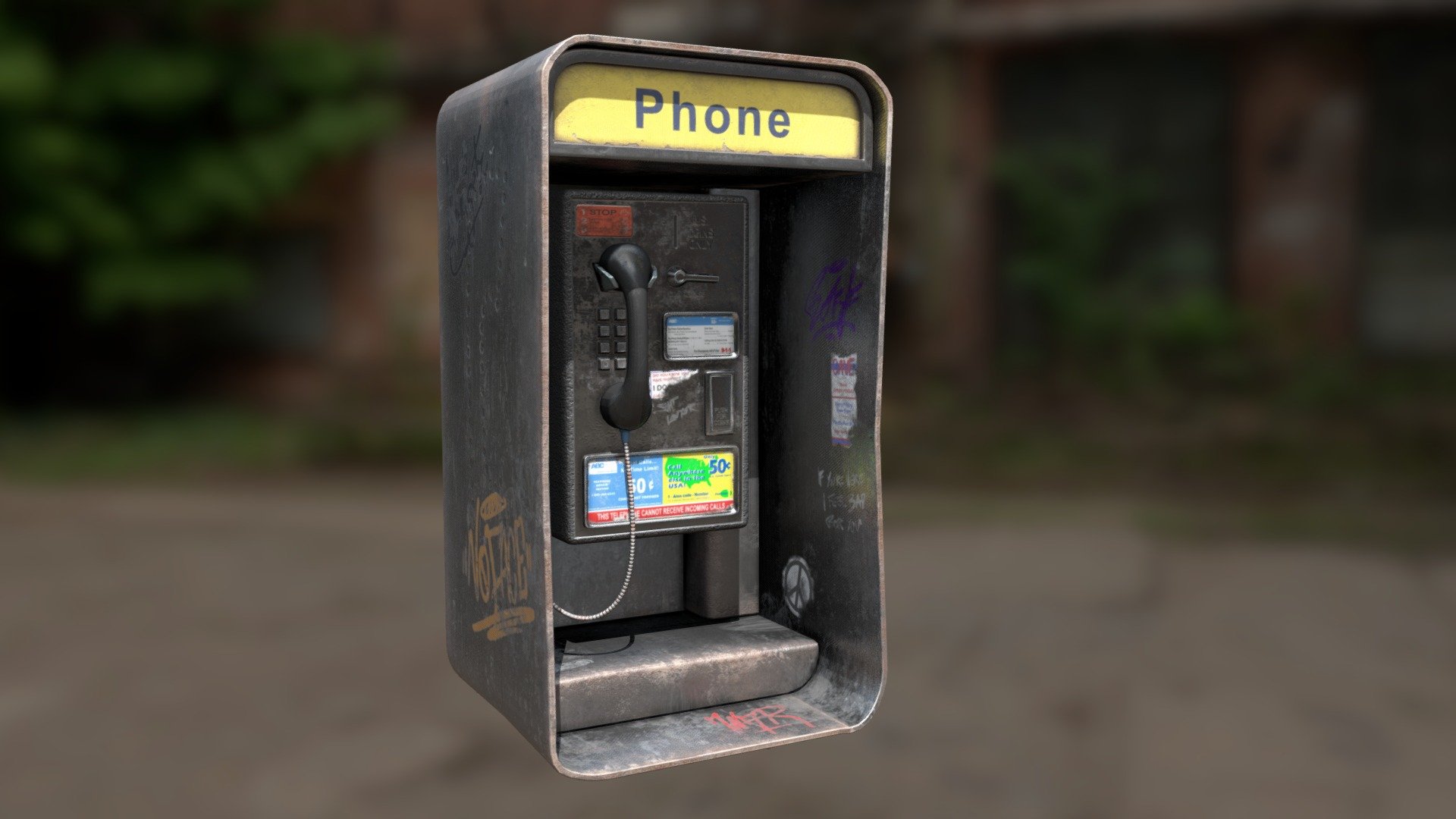 San Francisco Realistic Payphone - 3D model by Ingrid Engelschiøn ...