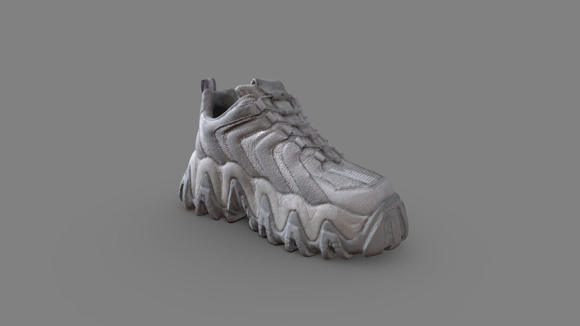 Clunky White Dad Sneaker Shoe Scan - 3D model by lzou [5630902] - Sketchfab