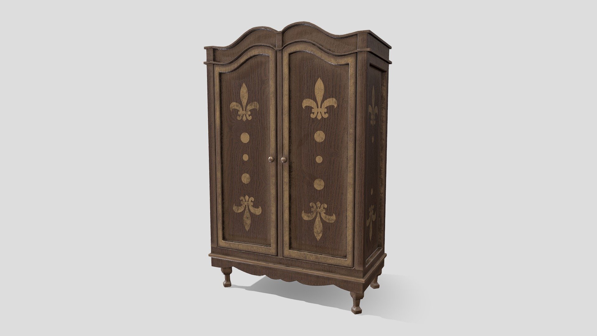 Royal Wardrobe - 3D model by Solo (@hannabk01) [563299c] - Sketchfab