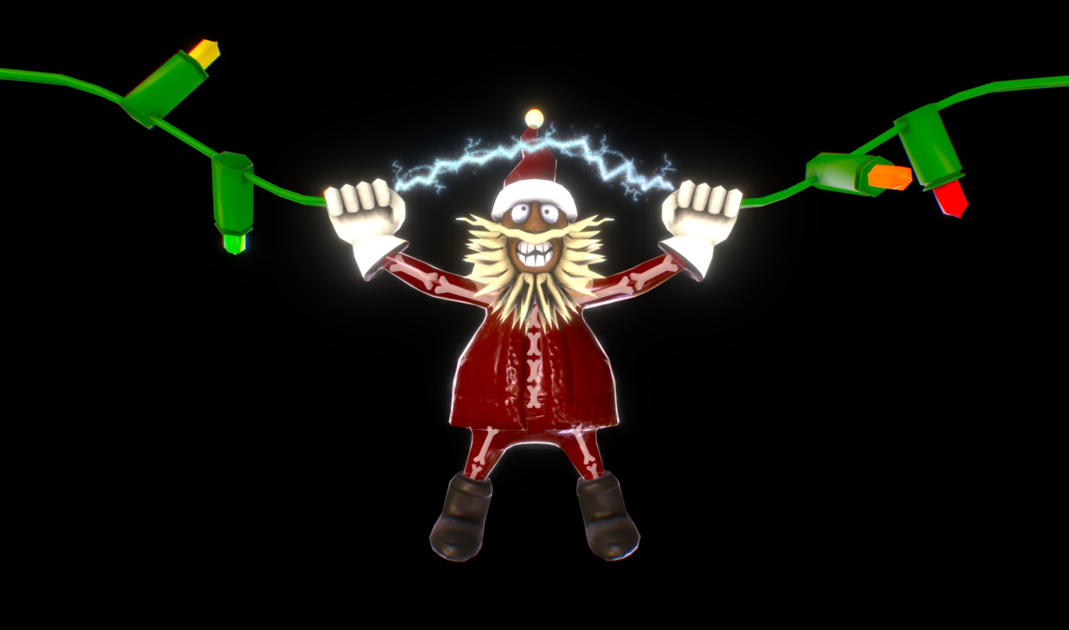 Shocking Santa - 3D model by shaderbytes [5637561] - Sketchfab
