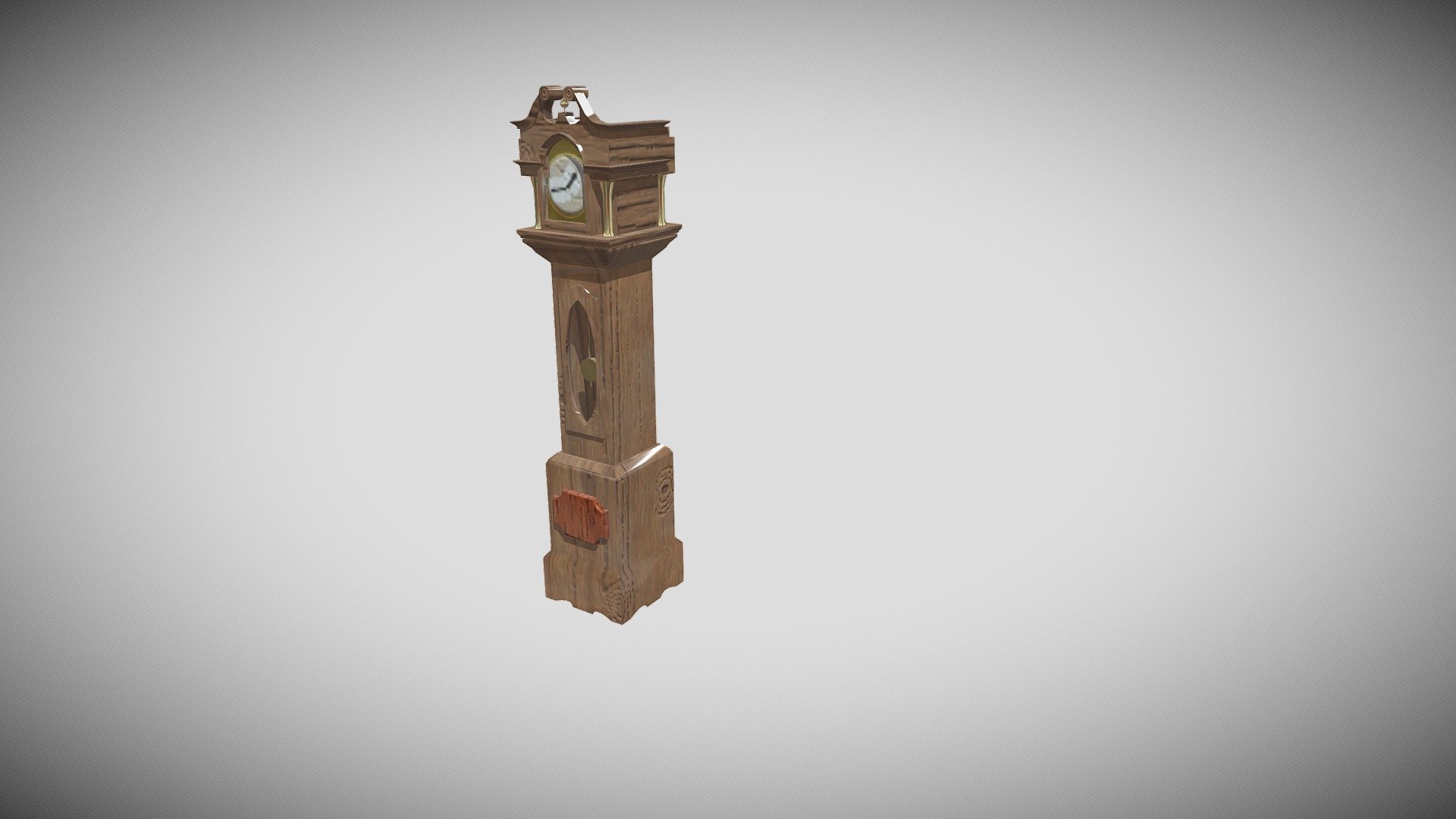 Grandfather clock model - 3D model by rarice1 [56388d9] - Sketchfab