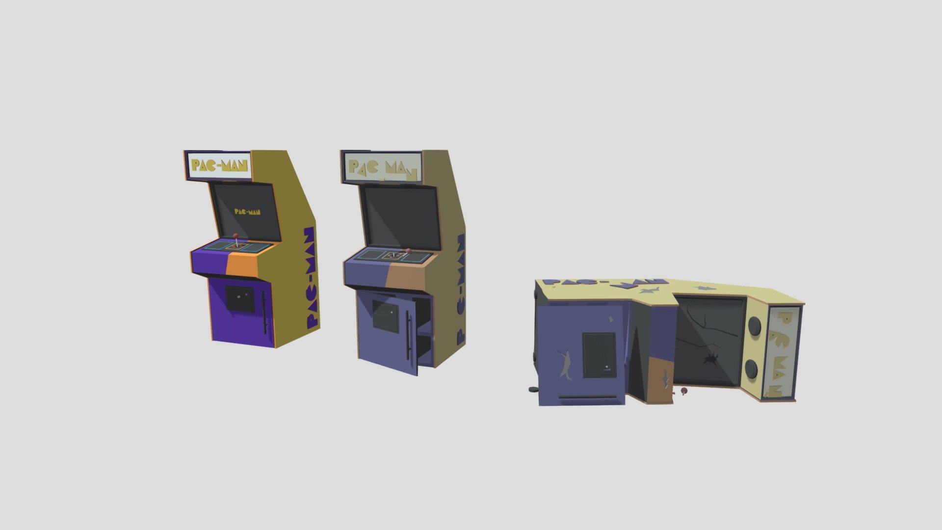 Game Machine - 3D model by velveta [563c7d7] - Sketchfab