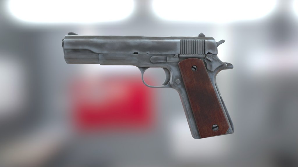 M1911-A1 - 3D model by Zearo00 [56409e6] - Sketchfab