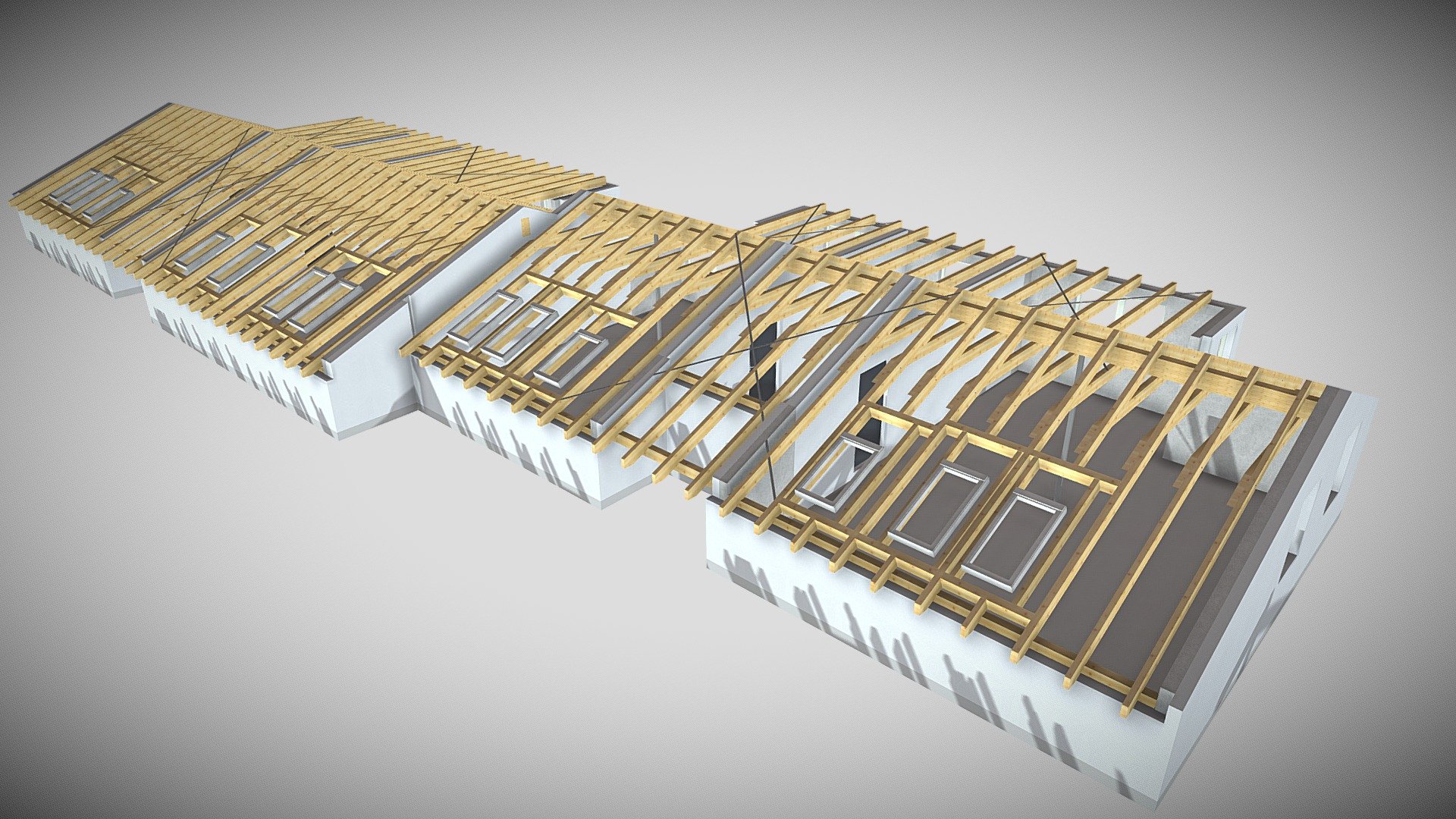 Neubau MFH mit 12 WE 2.xml - 3D model by Zimmerei & Holzbau Sacher ...