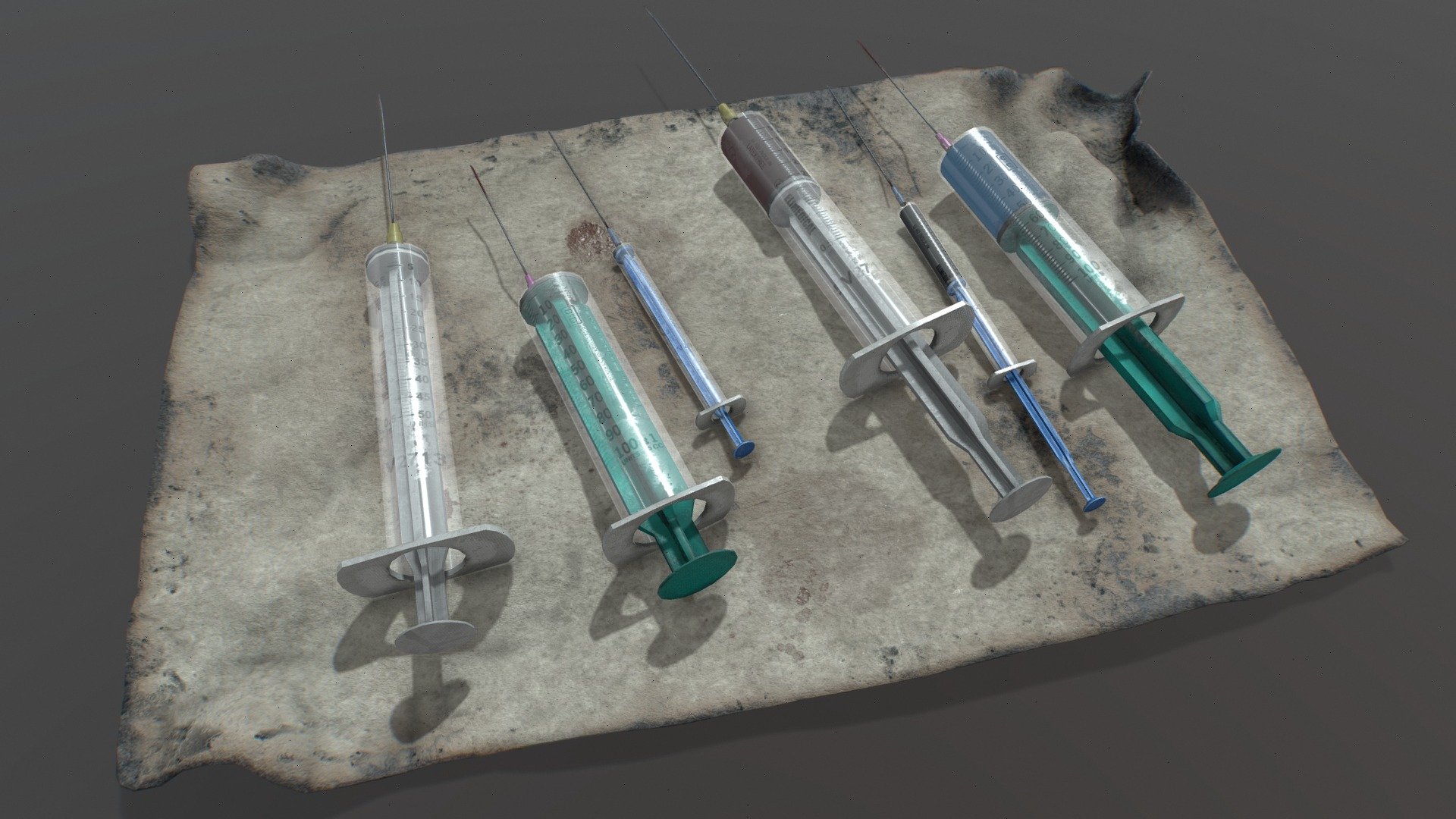 Hospital Syringes - Low Poly - MedKit - Buy Royalty Free 3D model by ...