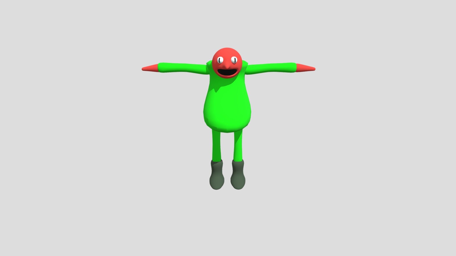Mr Red Face - Download Free 3D model by PotBin [5644149] - Sketchfab