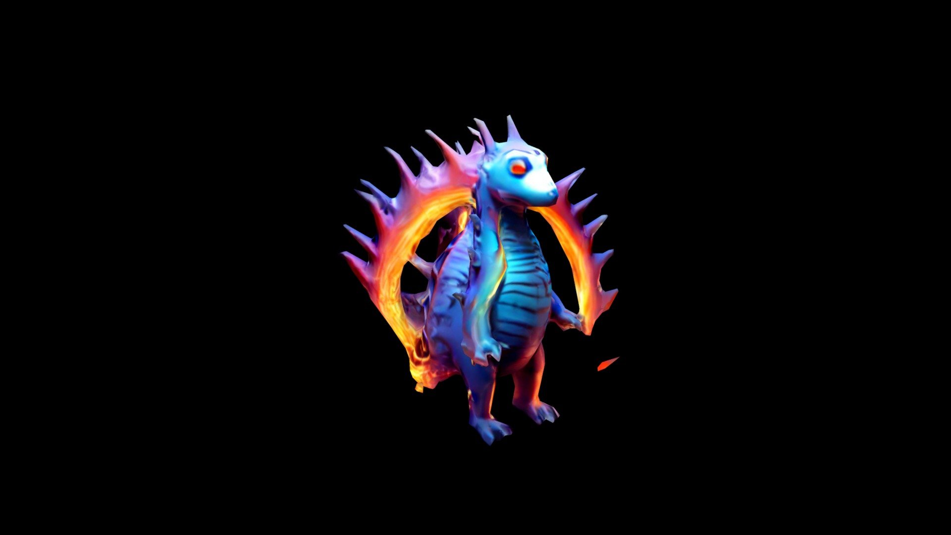 "Electric Blue Cryptid An Ethereal Encounter" My - Download Free 3D ...