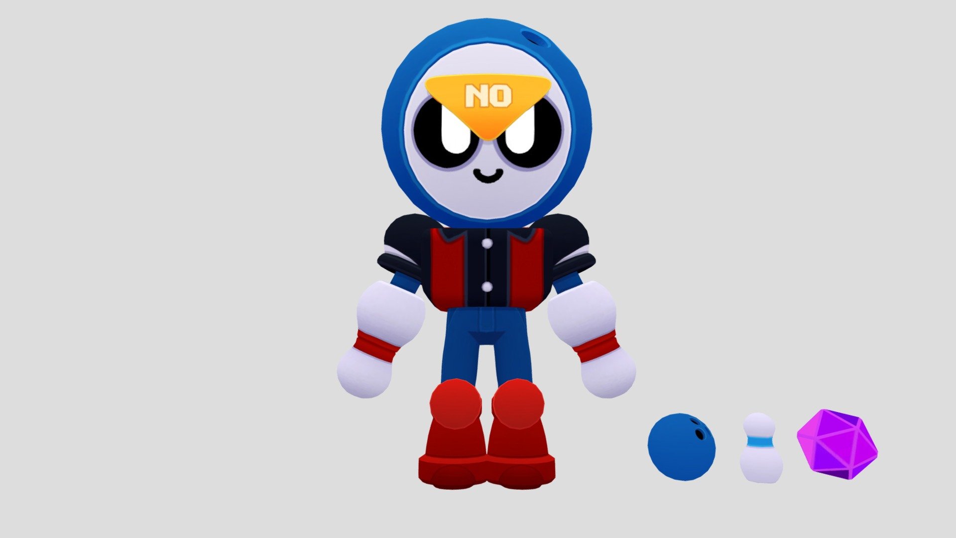 Strike Meeple T- Pose Brawl Stars 3d model - Download Free 3D model by Jogan (@Jogan123 ...