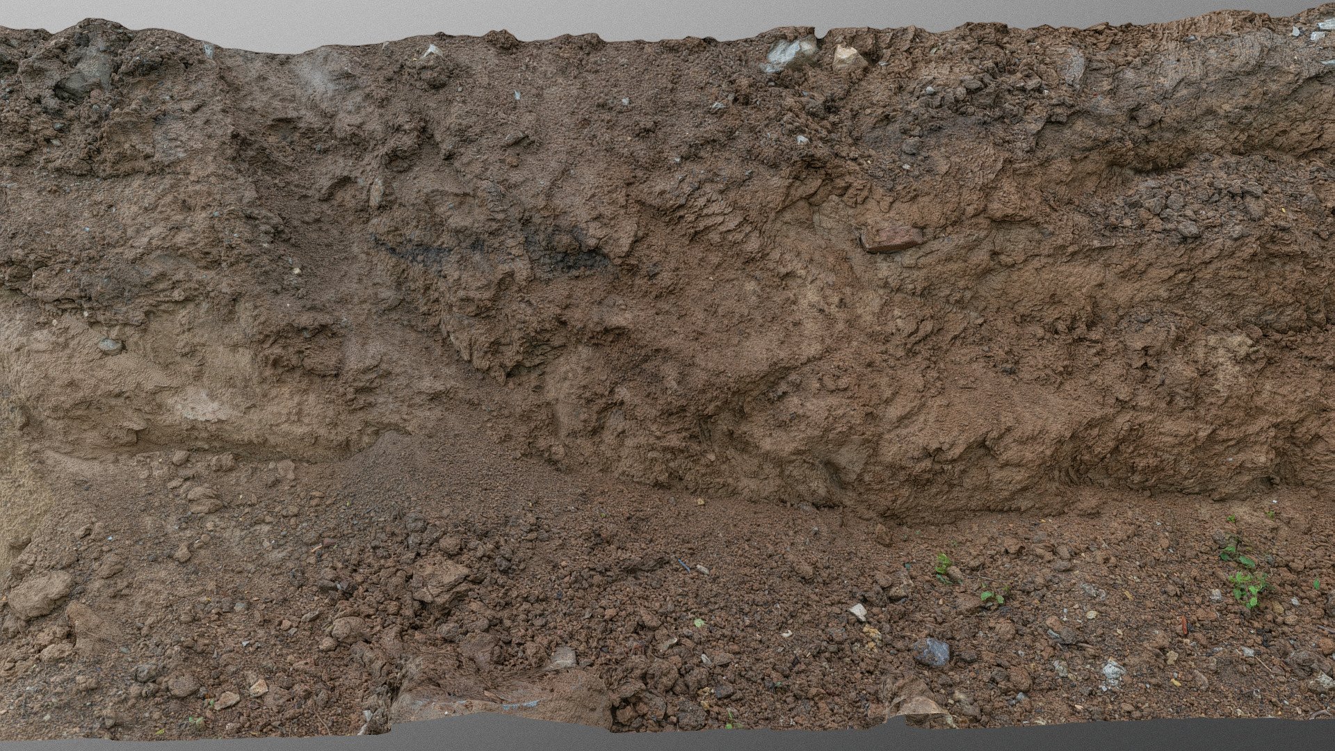 Construction site dug-out trench ditch - Buy Royalty Free 3D model by ...